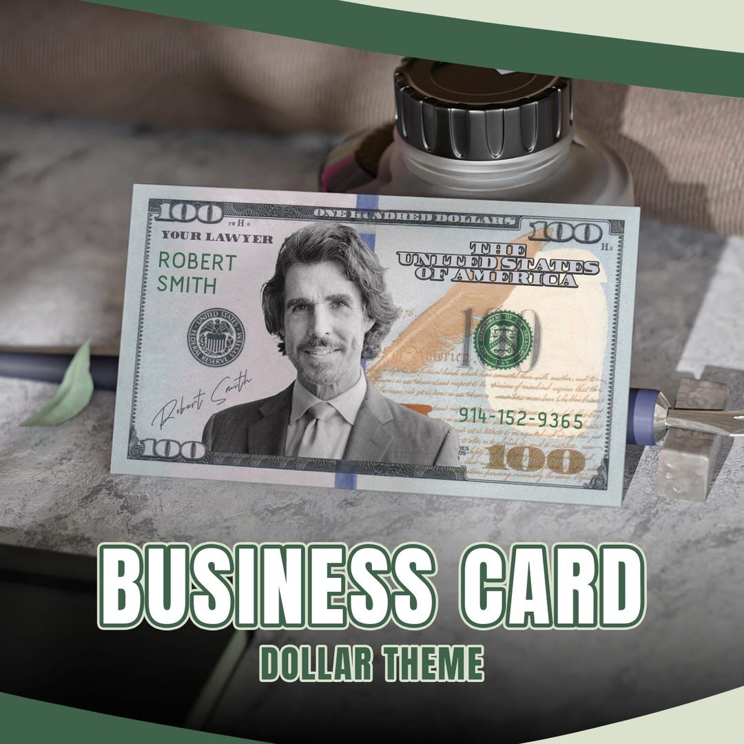 Money Business Card Prints, Personalized Business Cards, Unique 100 ...