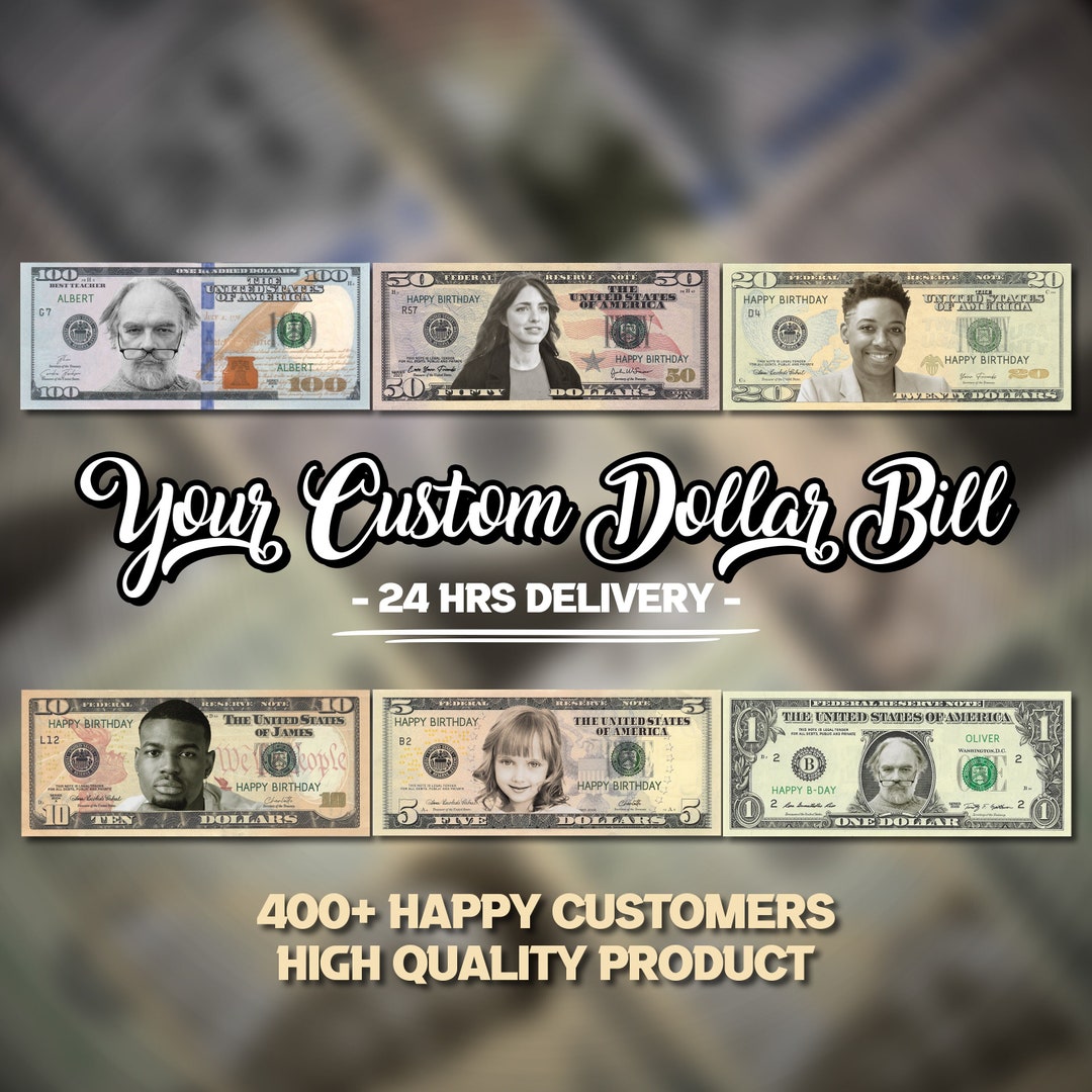 Your Face on Money Fake Money Game Money 100 Dollar Bill - Etsy