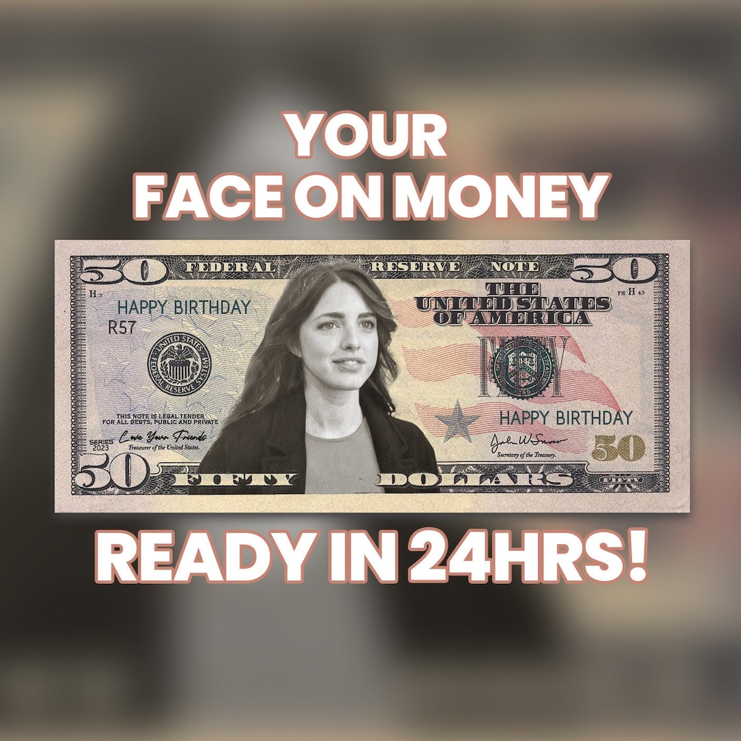 Your Face on Money, Game Money, 50 Dollar Bill, Party Money, Custom ...