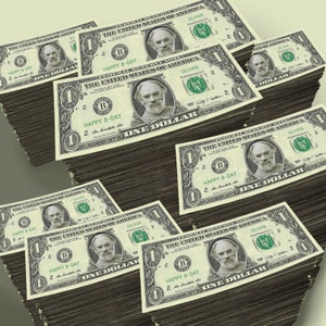 Your Face on Money, Game Money, 1 Dollar Bill, Party Money, Custom ...
