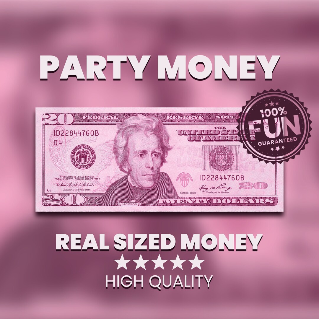 20 Dollar Bill, Playing Money, Game Money, Party Money, Printable Money ...