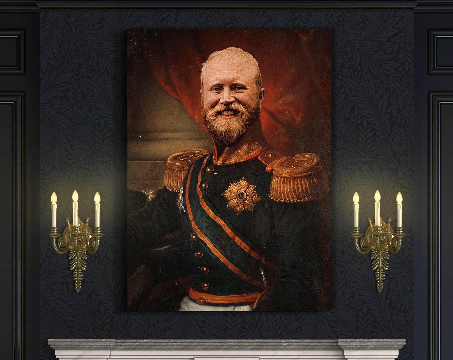 Portrait With Your Face - Royal Commander, Historical Portrait, Royal ...