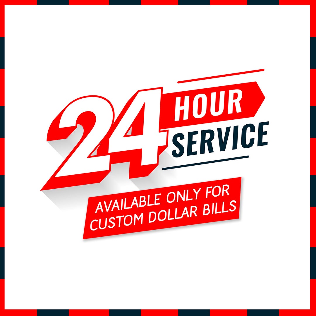24hrs Delivery Service - Available Only for Custom Dollar Bills - Etsy