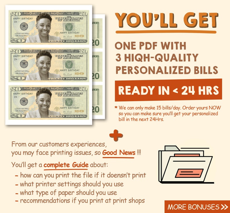Personalized Money, Fake Money, Prop Money, Your Face on Money, 20 ...