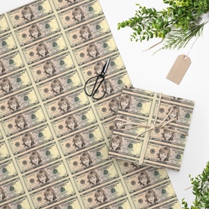 Face on Money Wrapping Paper / Personalized Dollar Bills / Gift ...
