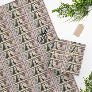 Face on Money Wrapping Paper / Personalized Dollar Bills / Gift ...