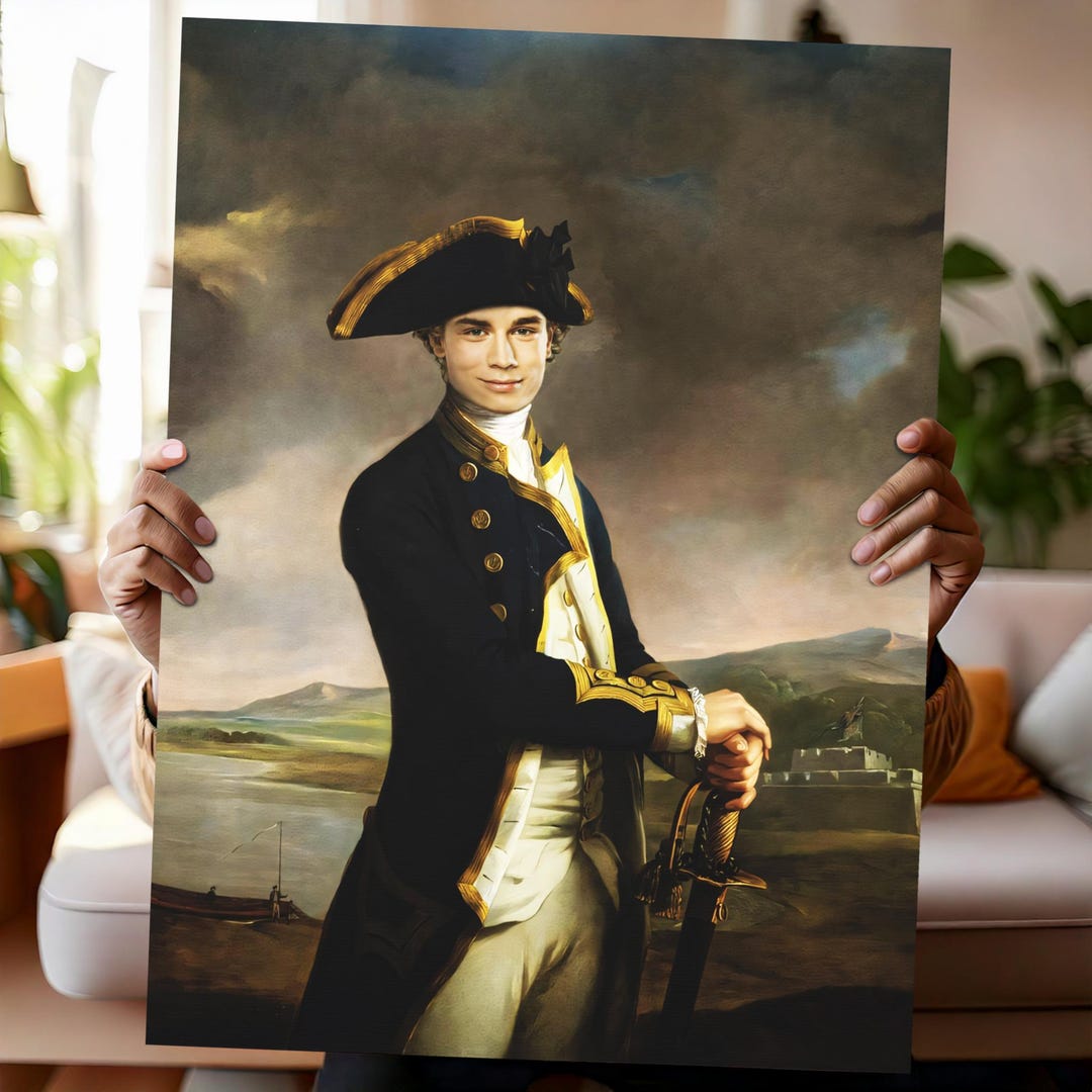 Custom Portrait From Photo, Renaissance Military Commander Portrait ...