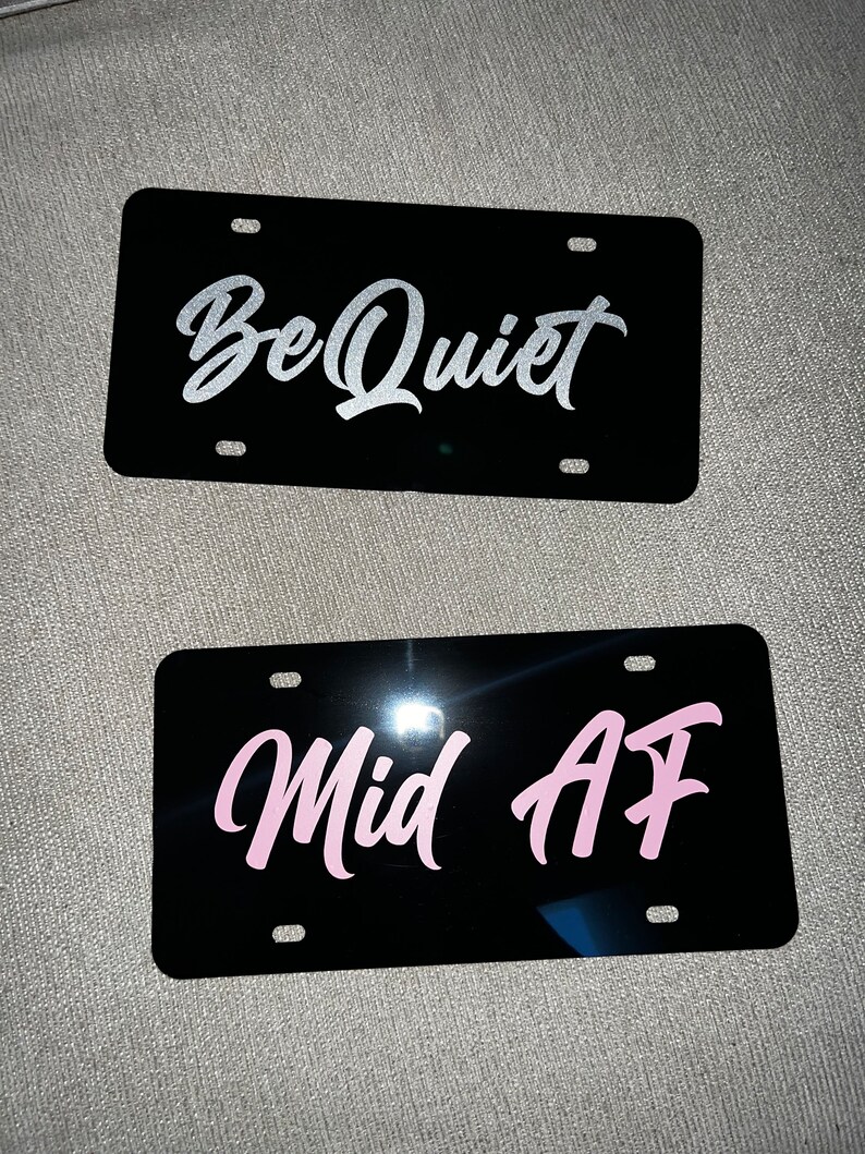 License Plate Cover, Ghost Plate, Custom Plates, Car Accessories - Etsy