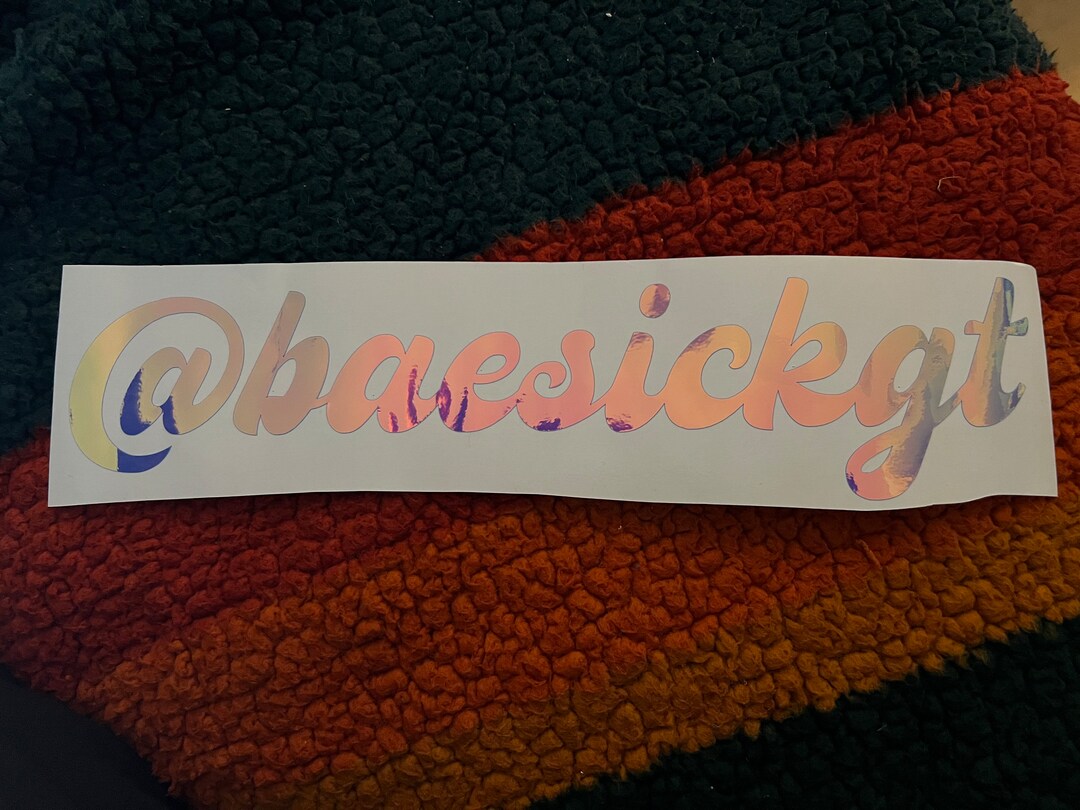 Custom Name/ Instagram Sticker Decal Valentines Cup Tumbler Bridesmaid ...