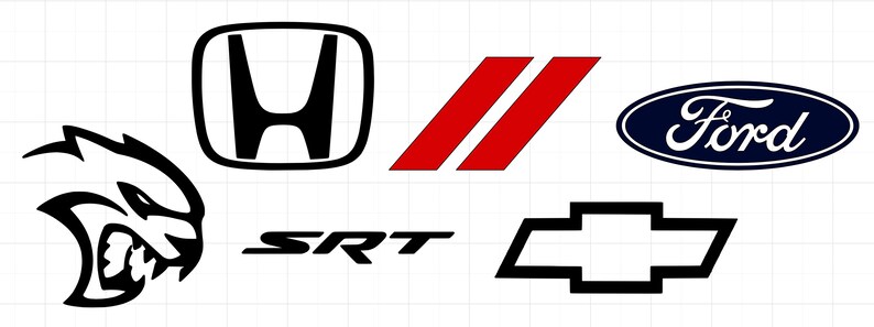 Car Brand Inspired Logo Iron on Vinyl Patches, Customized Patches Vinyl ...