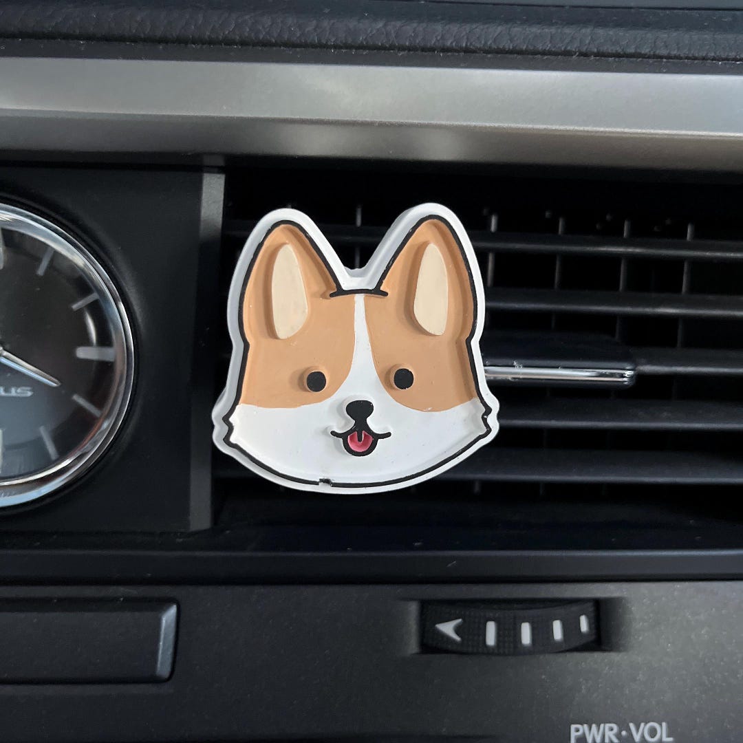 Car Freshener Dog Cat Bear Rabbit Pet Corgi Cute Cartoon Anime Diffuser ...