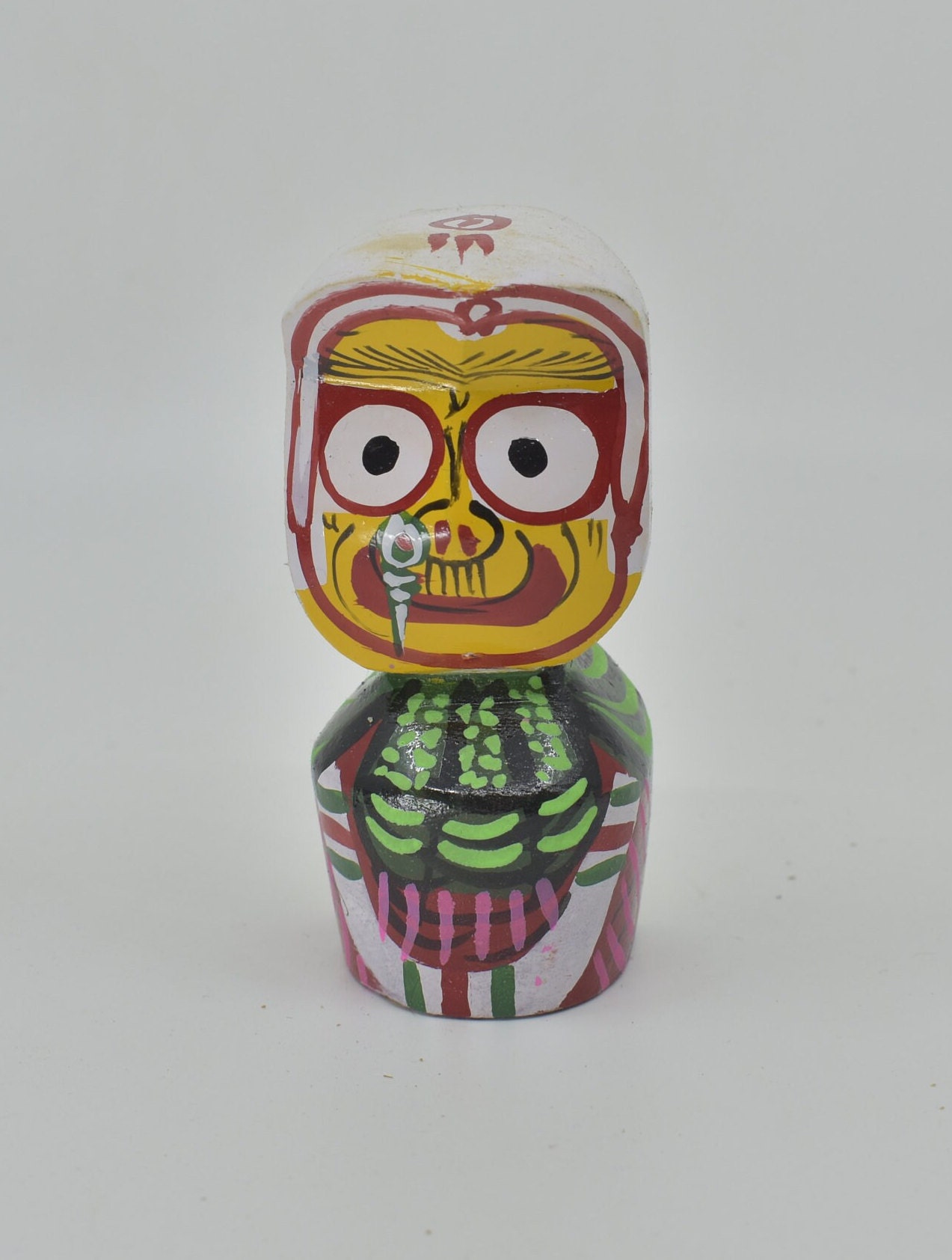 Neem Wood Jagannath Idol Set - 4 Inch Handcrafted Murti Deity Statues ...