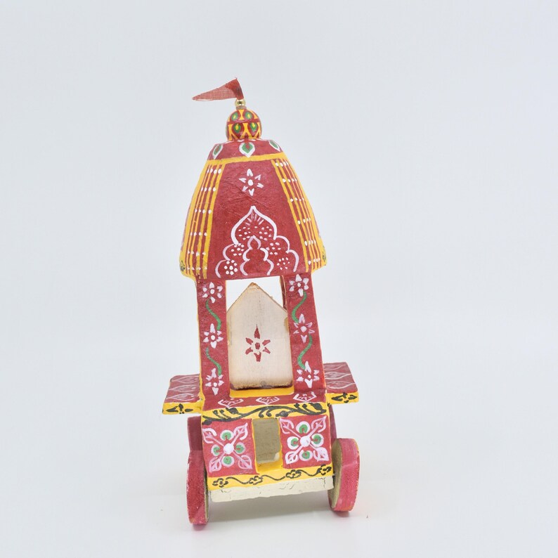 Handmade Wooden Jagannath Ratha Set: Puri Chariot Trio, 8-inch - Etsy