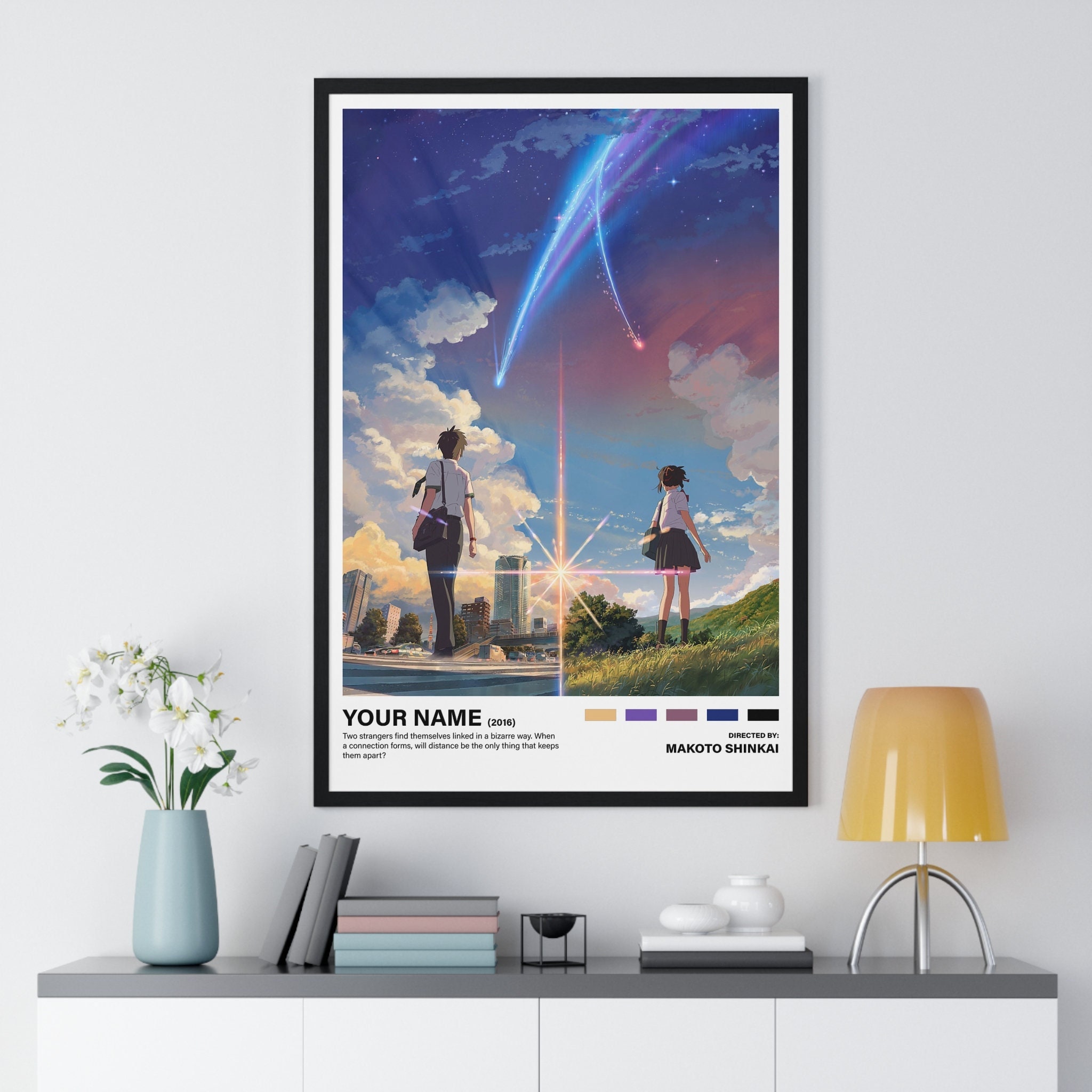 Anime Minimalist Poster Anime Posters Anime Wall Decor Retro Posters