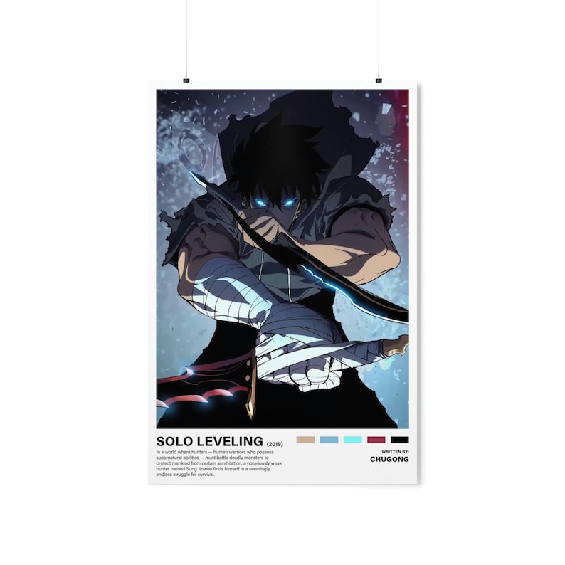 Solo Leveling Poster Anime Posters Anime Wall Decor Retro - Etsy Australia