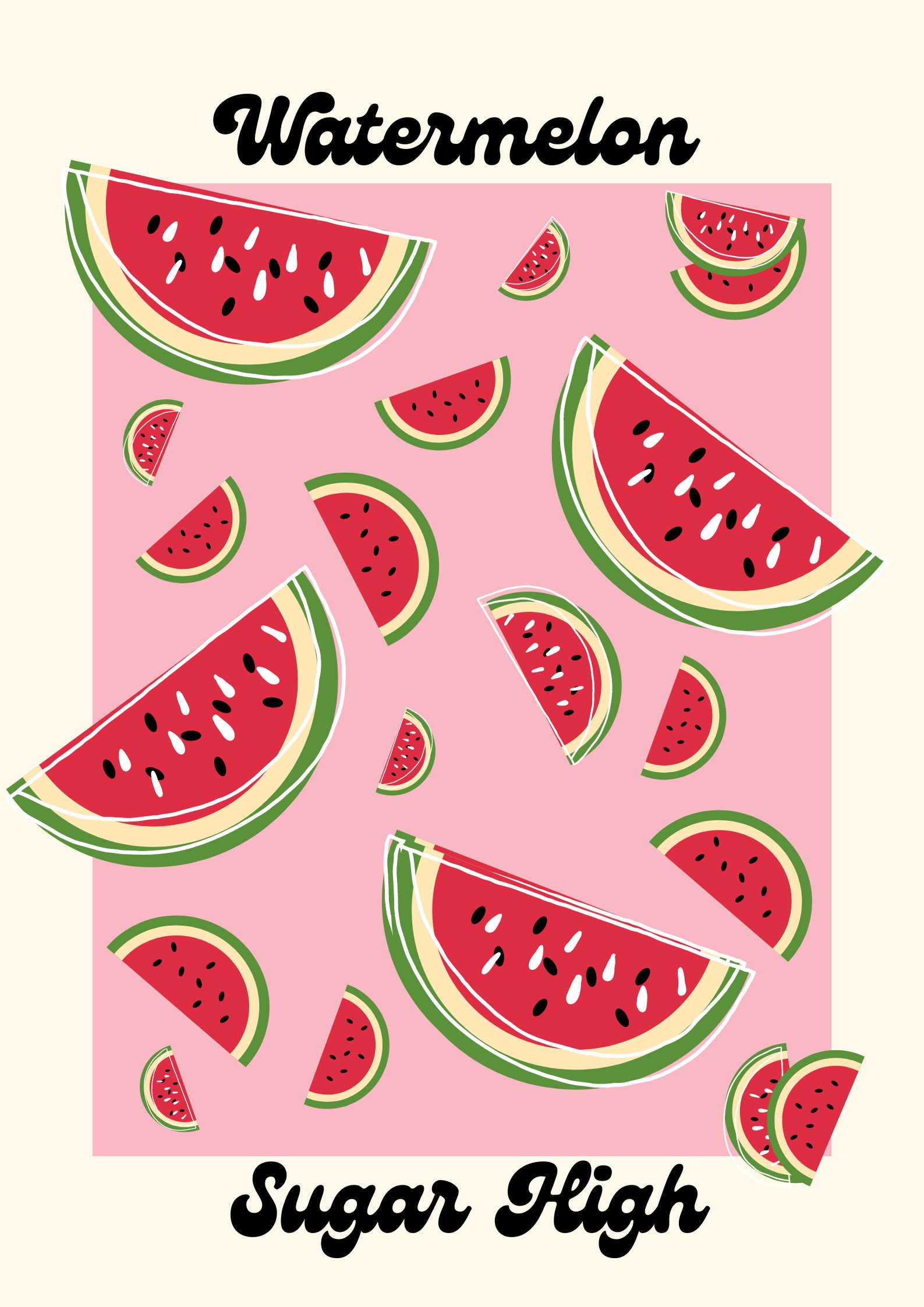 Watermelon Sugar High by Harry Styles Song Lyric-inspired Poster | A4 ...