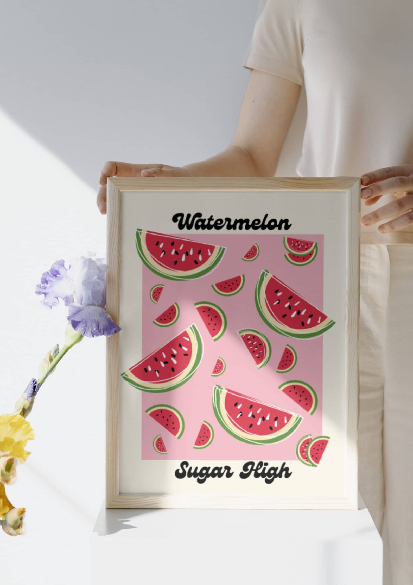 Watermelon Sugar High By Harry Styles Song Lyric Inspired Poster A4 A3 A2 A1 Etsy Uk