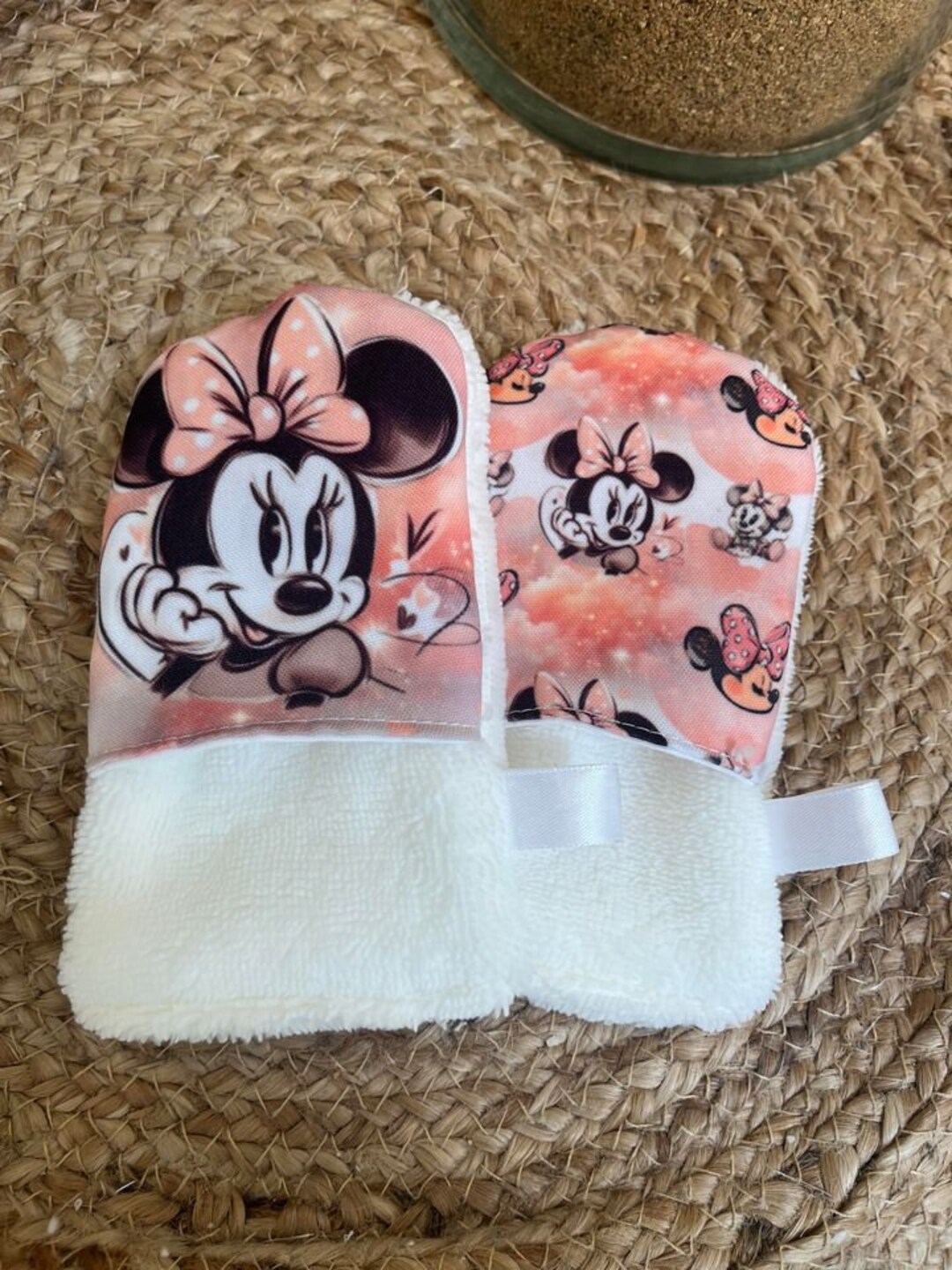 Duo Minnie Mouse Washcloths - Etsy