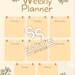 Weekly Planner Printable Digital Download PDF Productivity Organizer ...