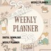 Weekly Planner Printable Digital Download PDF Productivity Organizer ...