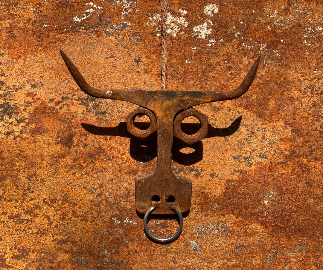 Ox Head tête De Boeuf Handmade Sculpture, Wall Decoration, Steel Art ...