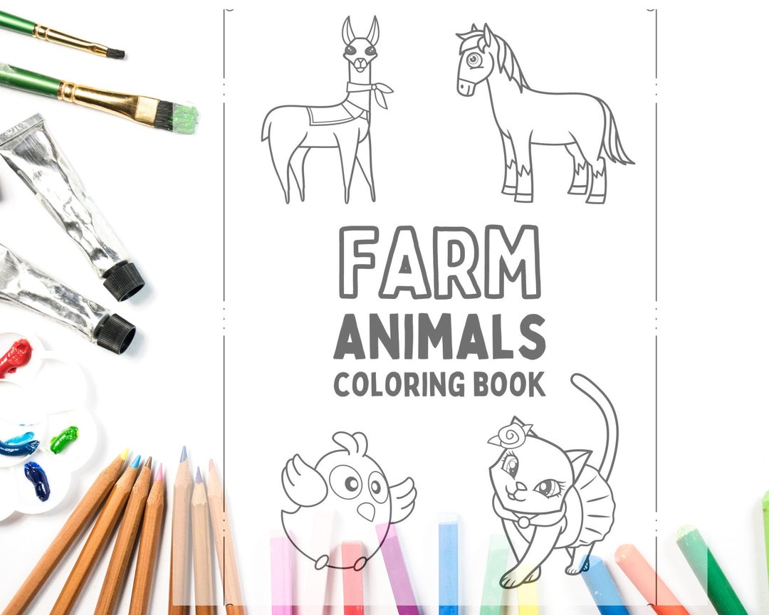 Kids Coloring Pages Farm Animals Pages Coloring Pages for Kids Ebook ...