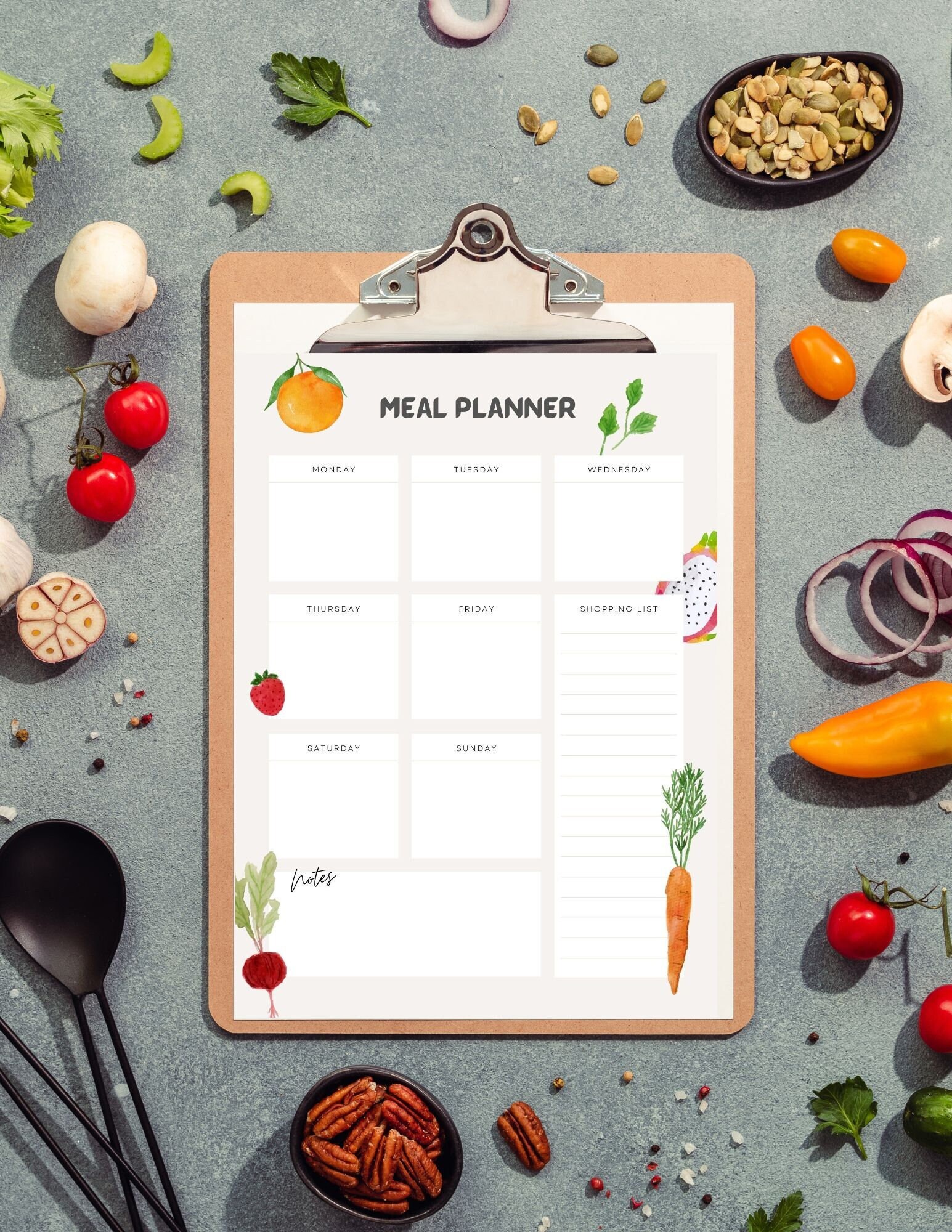 Meal Planner Weekly Planner for Meals Weekly Prep Meal Organizer Food ...