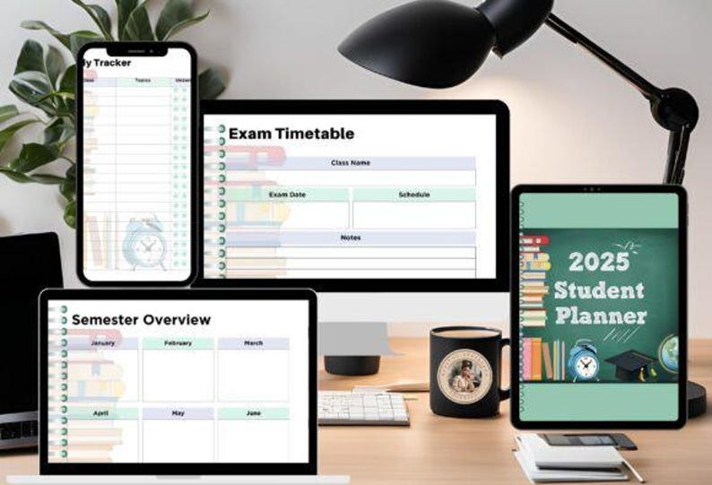 2025 Student Planner | Digital & Printable | Academic Organizer Study ...