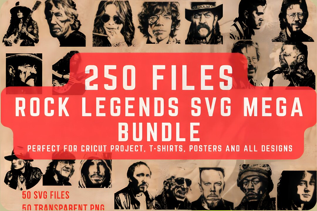Rock Legends Svg Mega Bundle,mega Svg Bundle,rock Svg,rock Png - Etsy UK