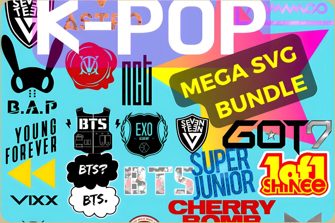 K-Pop Mega Svg Bundle kpop svg bundle pop svg bundle pop svg musique ...