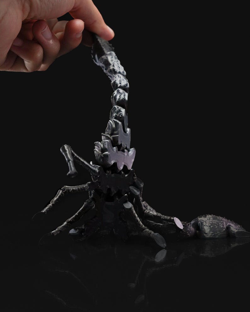 Articulated Scorpion – 3D Printed Poseable Scorpion Toy – Creepy Crawly ...