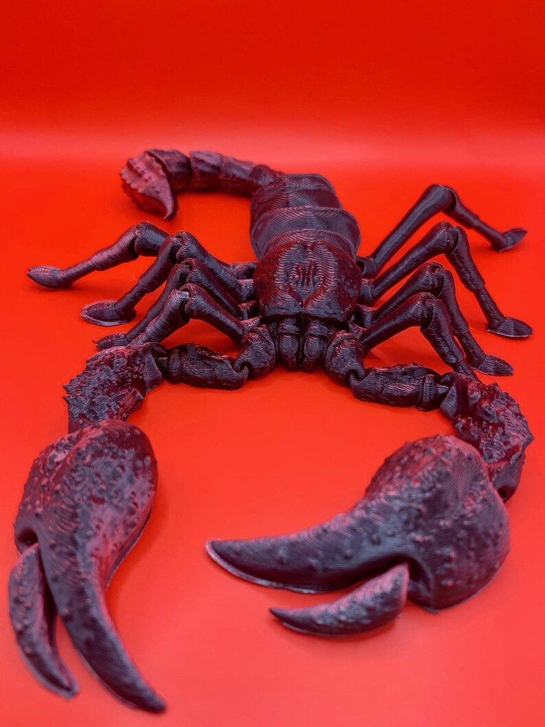 Articulated Scorpion – 3D Printed Poseable Scorpion Toy – Creepy Crawly ...