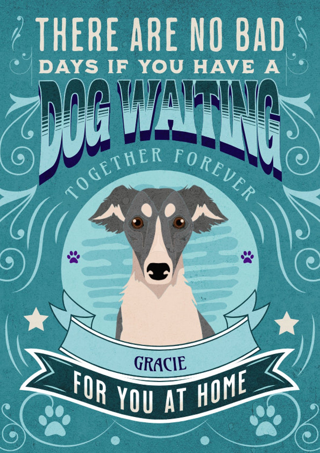 Personalized Dog Digital Download SVG | Custom Pet Christmas & Winter ...