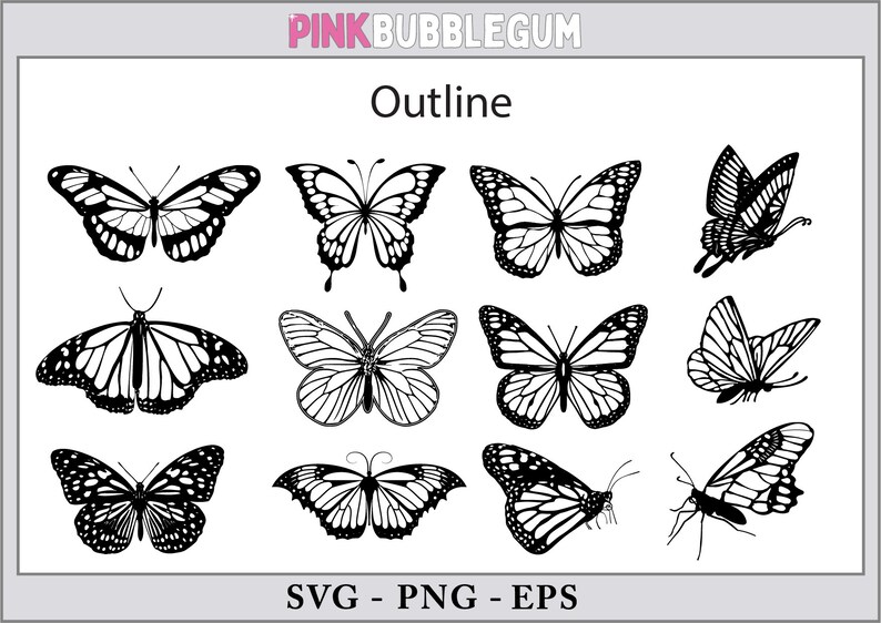 Butterfly Bundle, Butterfly Svg, Layered Butterfly Svg for Cricut ...