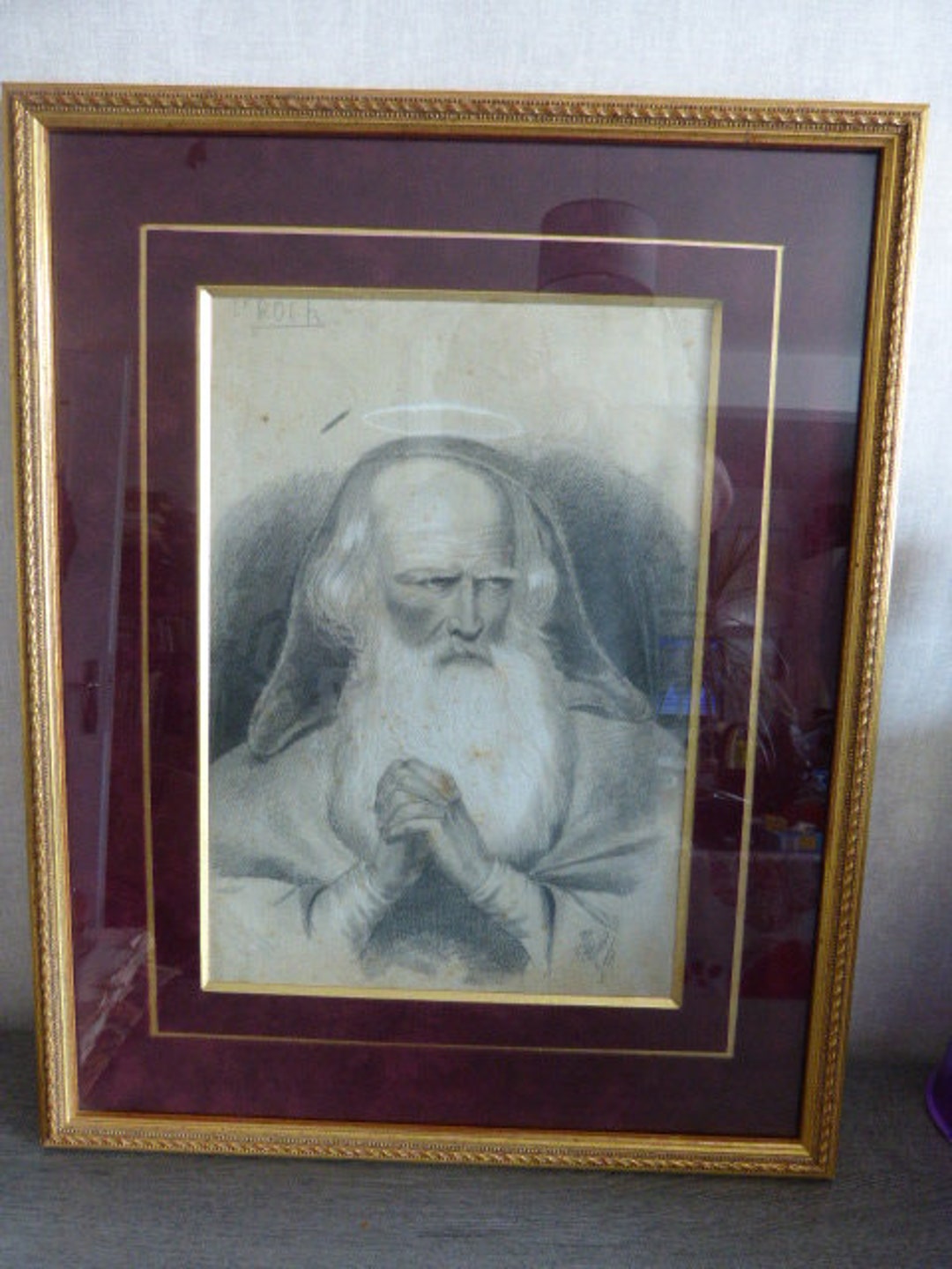 Old Drawing of Saint-roch Signed and Dated 1907, Framed - Etsy
