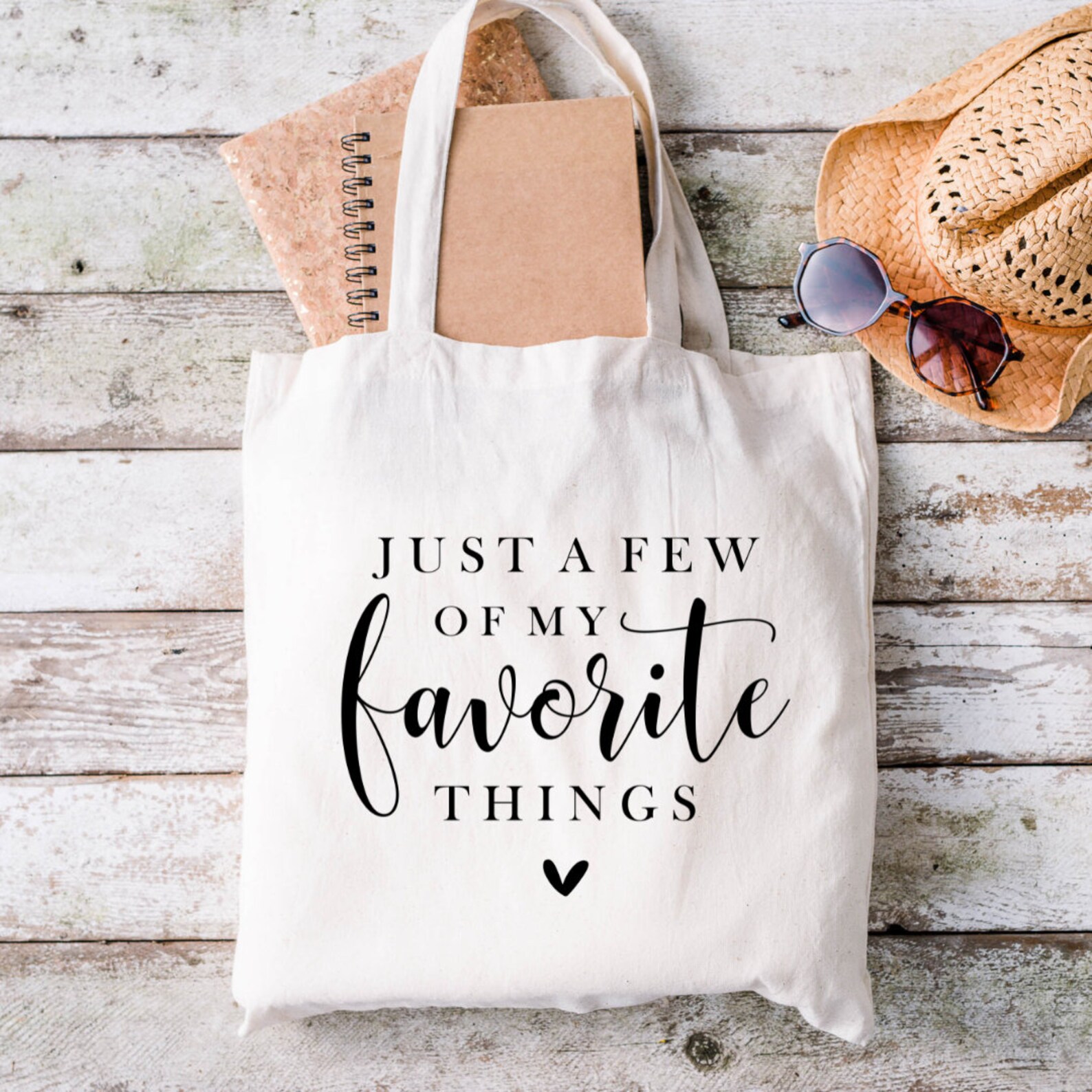 Just A Few of My Favorite Things Tote Bag, Quote Tote Bag , Tote Bag ...