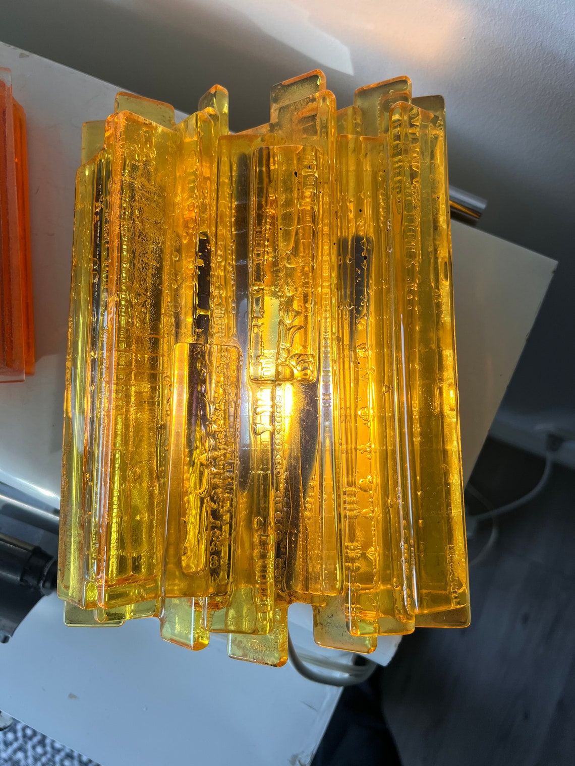 Claus Bolby by CEBO Rare Wall Sconces 1970's Danish Pop Art Acrylic ...