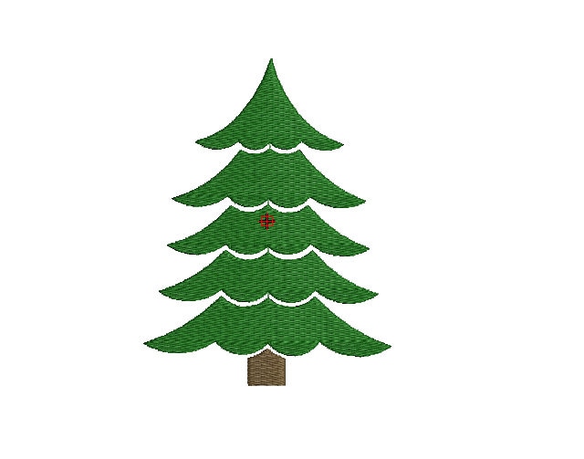 Christmas Tree Trio Applique Machine Embroidery Design , Christmas Tree ...