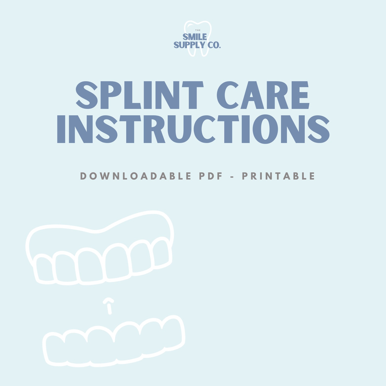 Dental Occlusal Splint Care Instructions for Patients - Digital ...