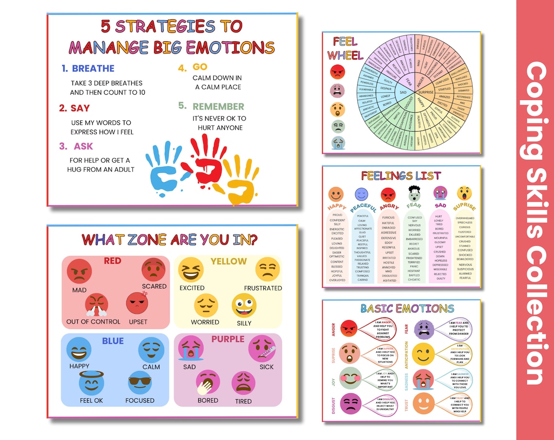 Gefühle, Emotionen Bewältigung Fähigkeiten Bundle-Set für Teenager ...