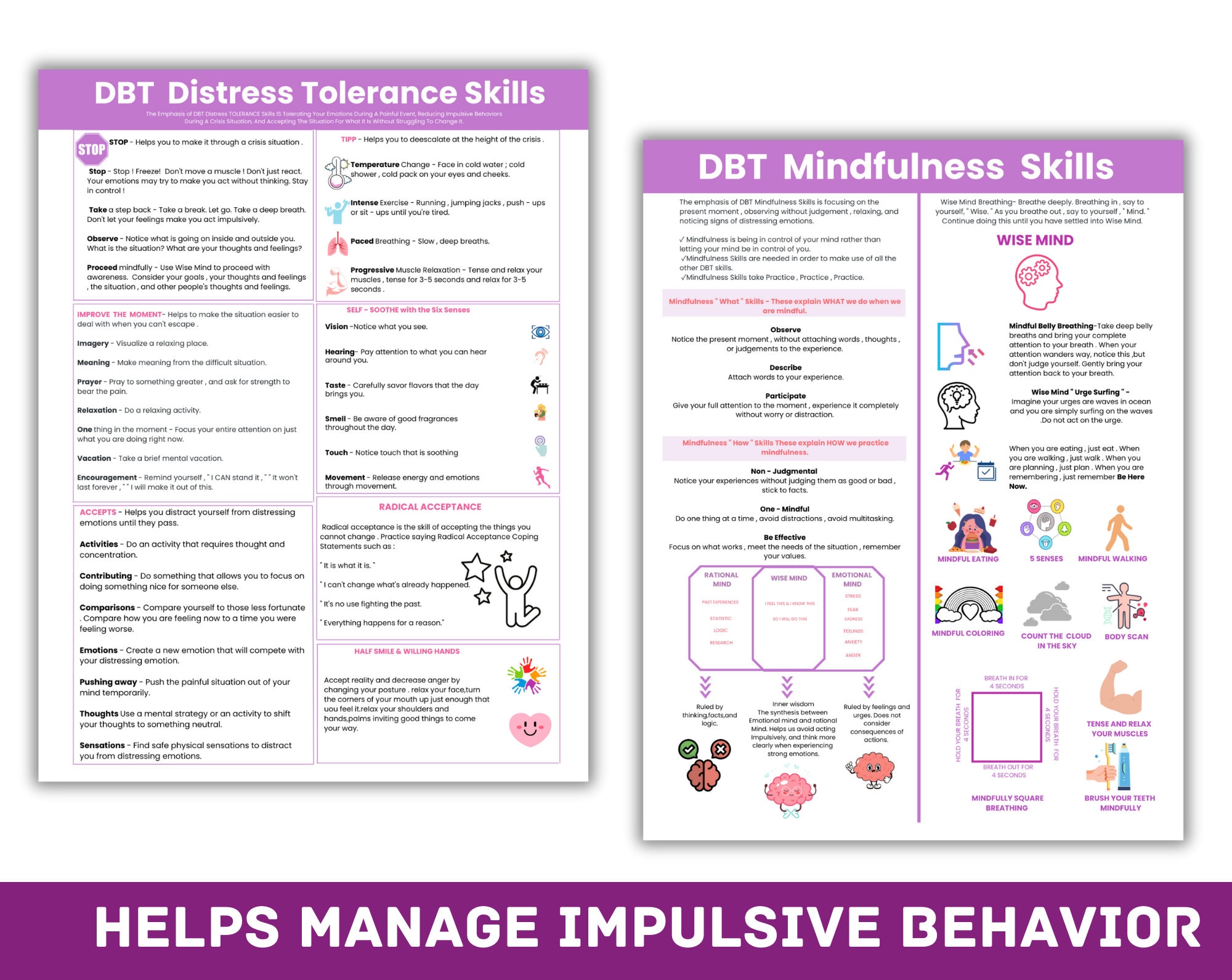 Dbt Bundle With Flashcards Dbt Cheat Sheet Digital - Etsy Australia
