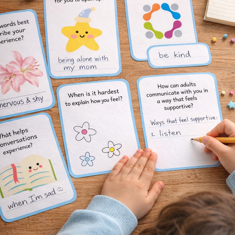 Kids Therapy Cards Printable | Divorce Counseling Cards for Kids ...