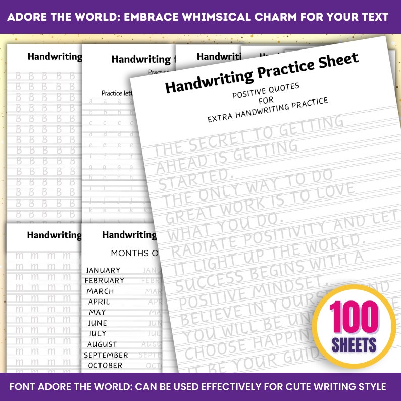Handwriting Practice Mega Bundle: 1000+ Letter Tracing Pages (digital ...