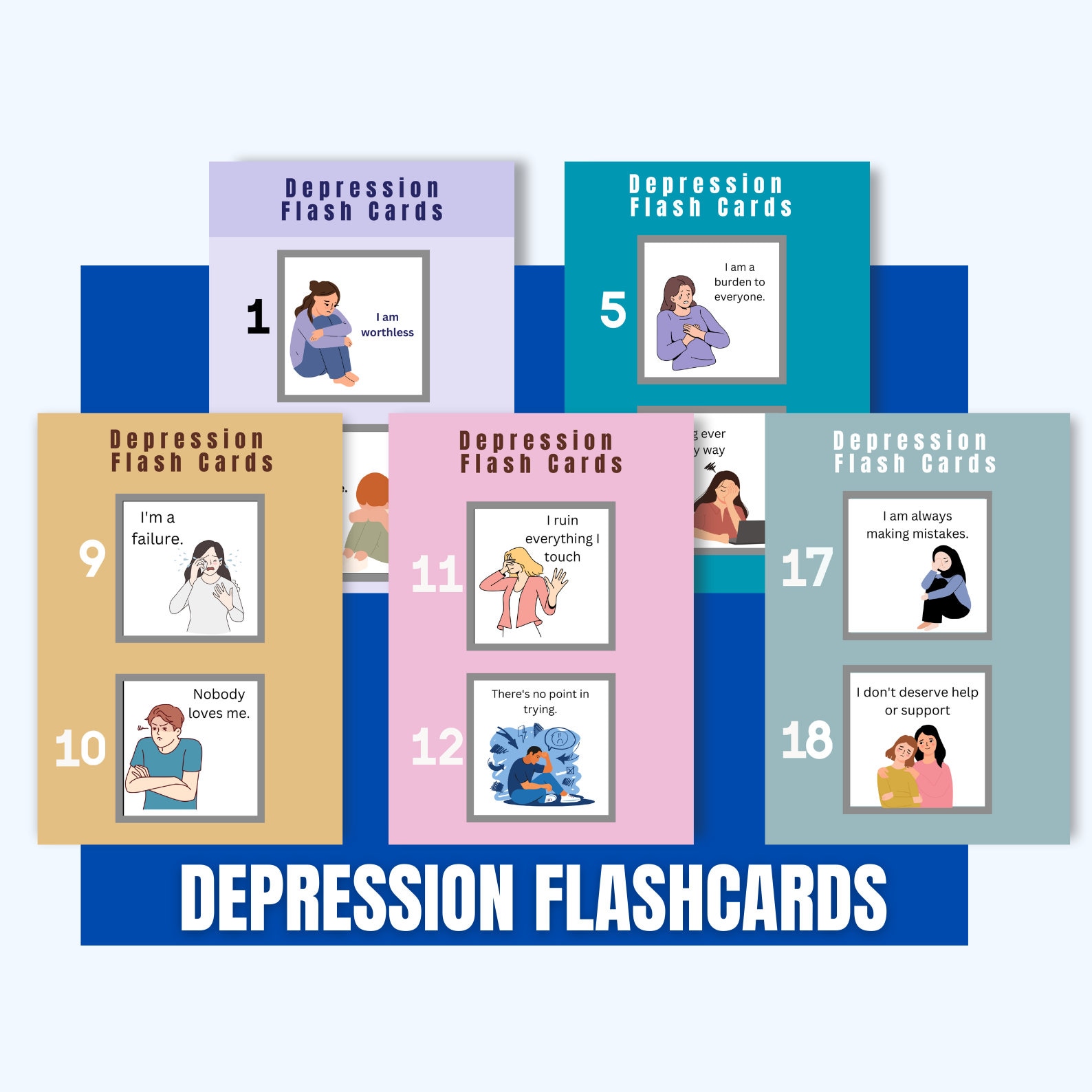 1000 Pages Depression Journal Mega Bundle Depression Workbook ...