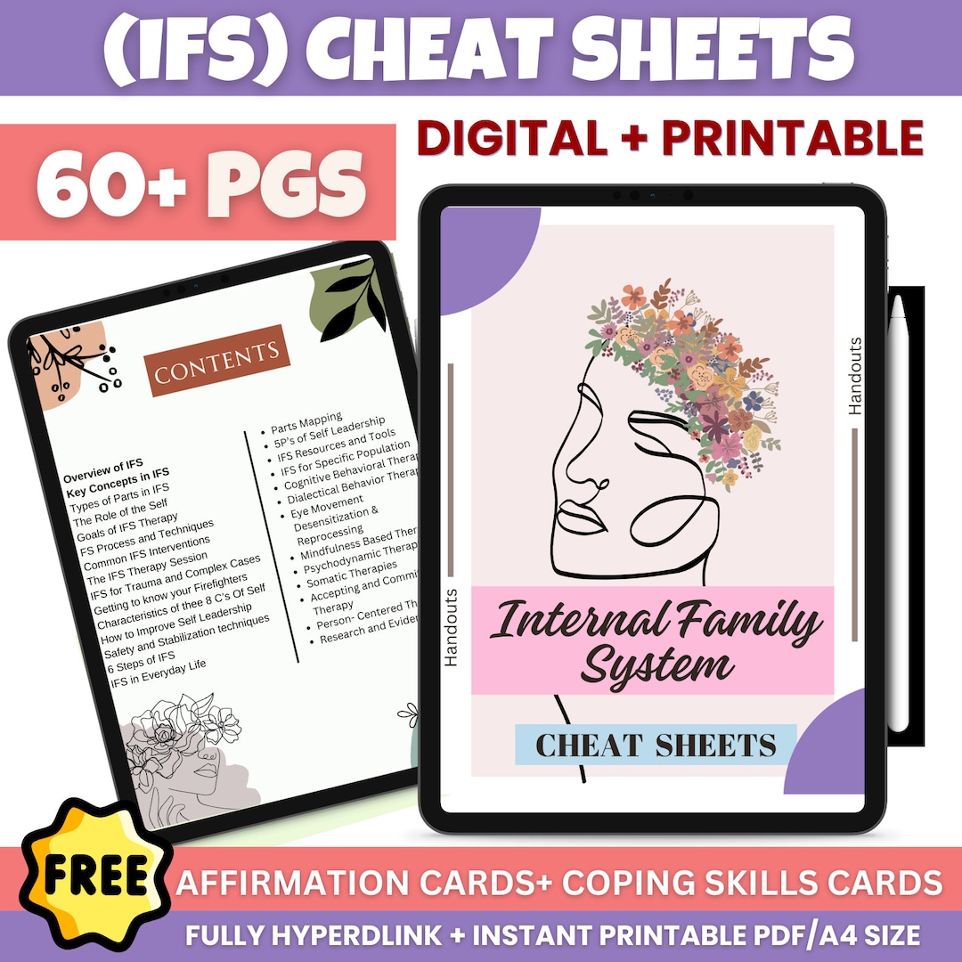 IFS Cheat Sheet Internal Family Systems Hyperlinked 60+ Pages | Ifs ...