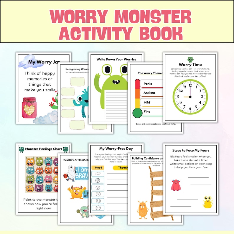 Kids Skills in Life Essential Mega Bundle, 330+ Pages, Kids Anxiety ...