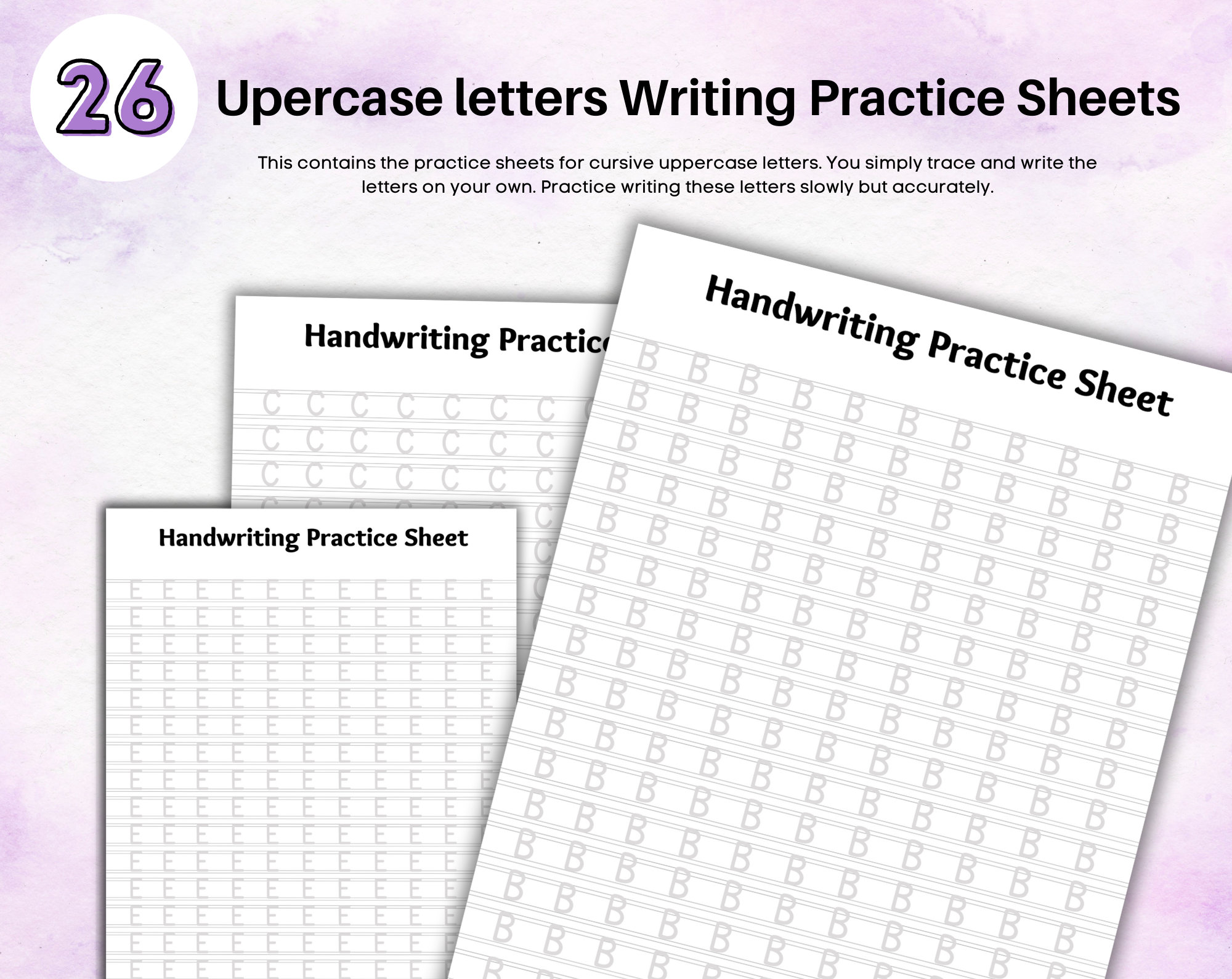 100 Page Neat Hand Writing Workbook| Practice Sheet Guide | (letters ...