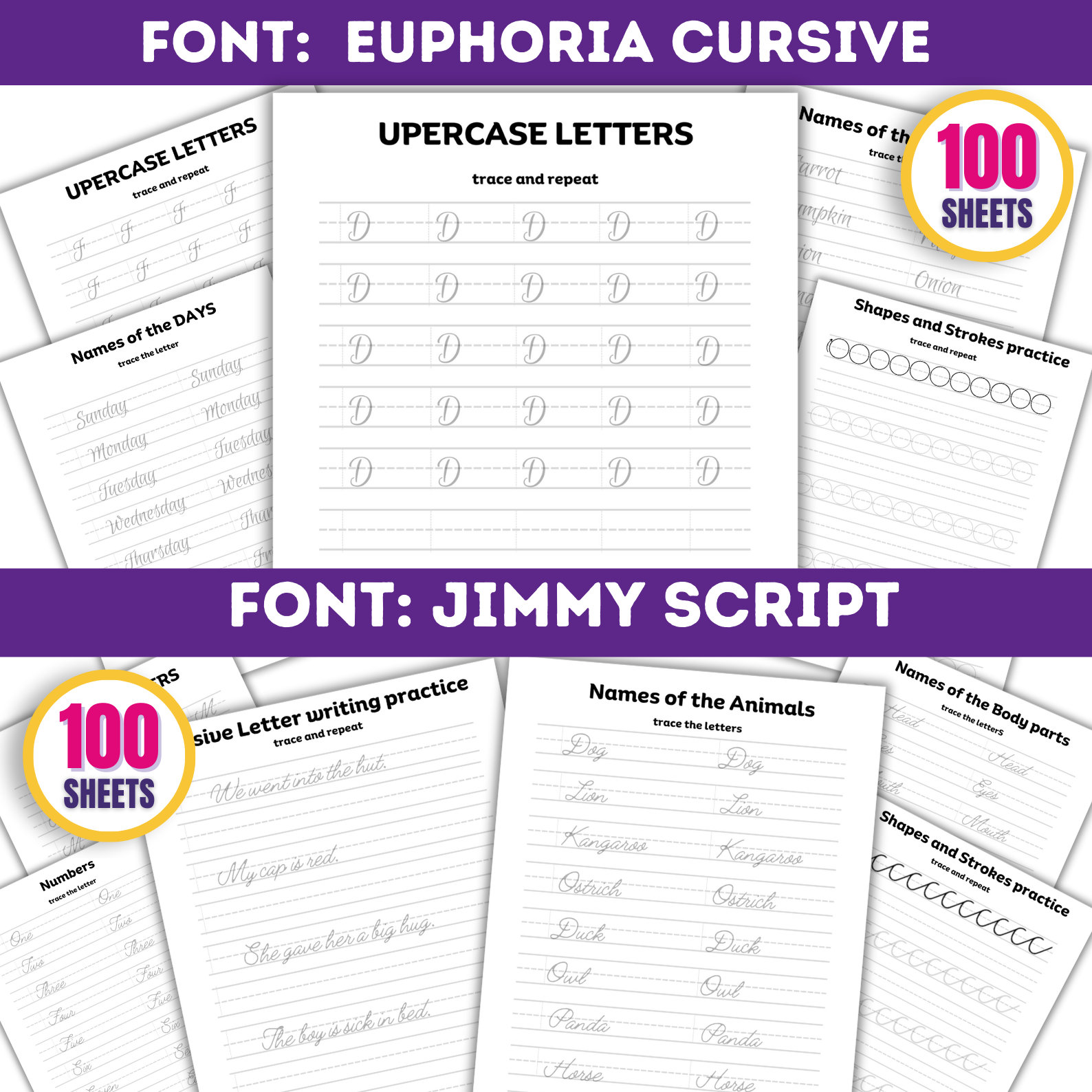 Handwriting Practice Mega Bundle 1000pages Printable Handwriting ...