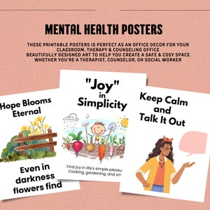 Mental Health Poster | Self-care Poster | Anxiety Relief Poster ...