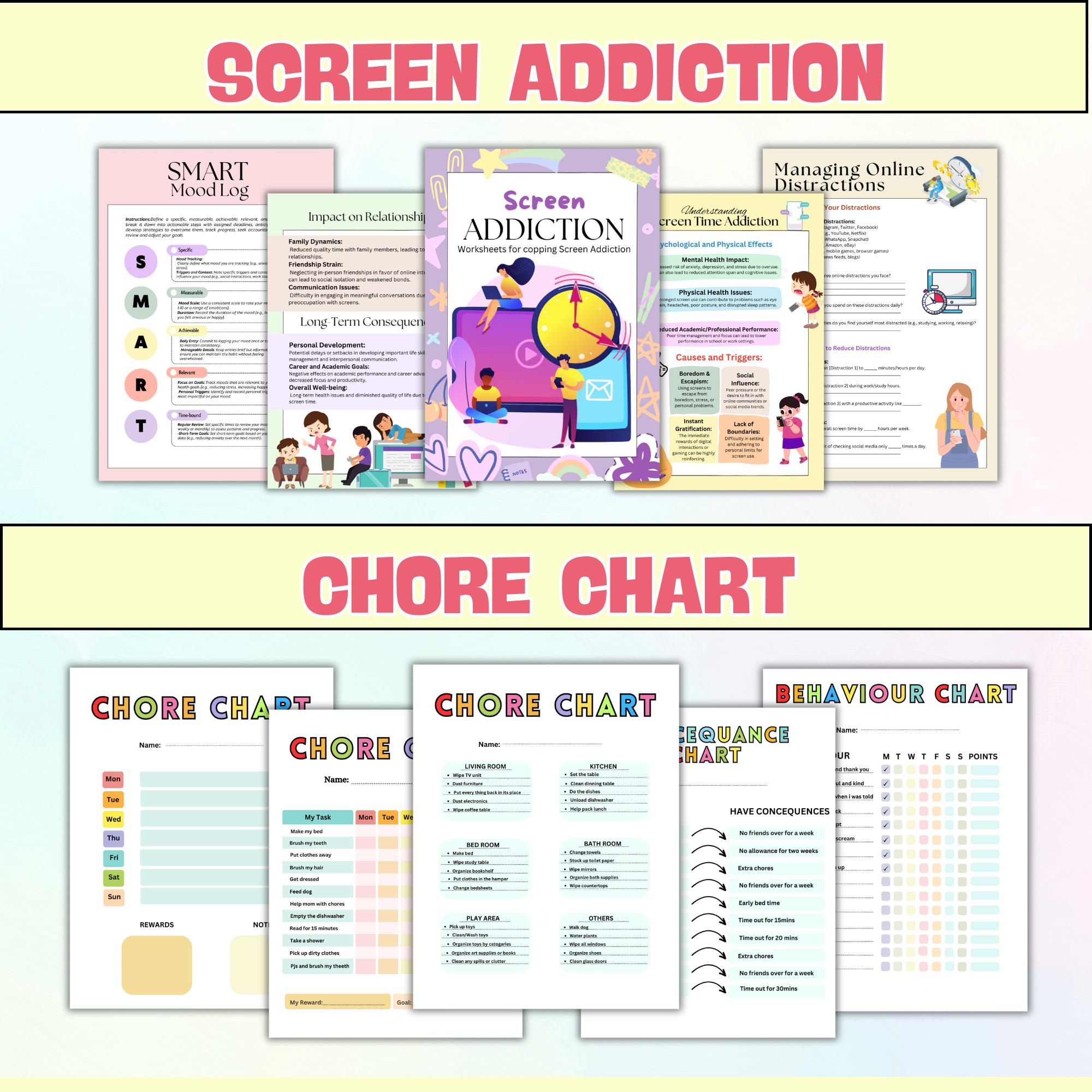 Kids Skills in Life Essential Mega Bundle, 330+ Pages, Kids Anxiety ...